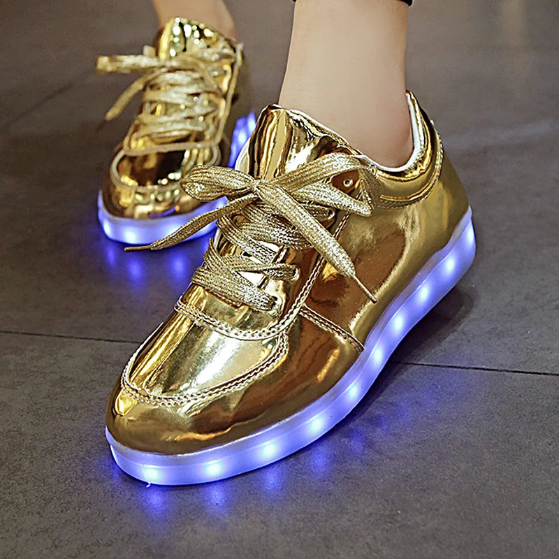Fashion Women Adult Led Shoes Glowing Shoes Colorful Luminous Light Up ...