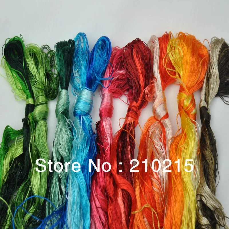 100% Silk hand embroidery thread Packages+Embroidery Hoops|thread ...