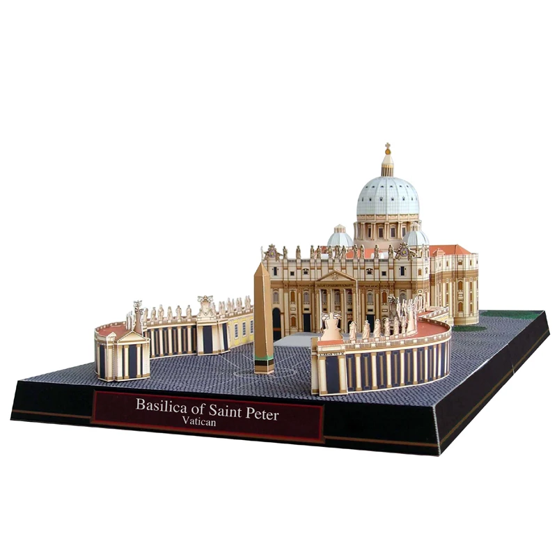 Basilica-of-Saint-Peter-Vatican-Craft-Paper-Model-3D-Architectural ...
