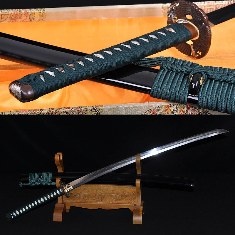 Aliexpress.com : Buy DAMASCUS JAPANESE SAMURAI HAWK SWORD KATANA 1060 ...