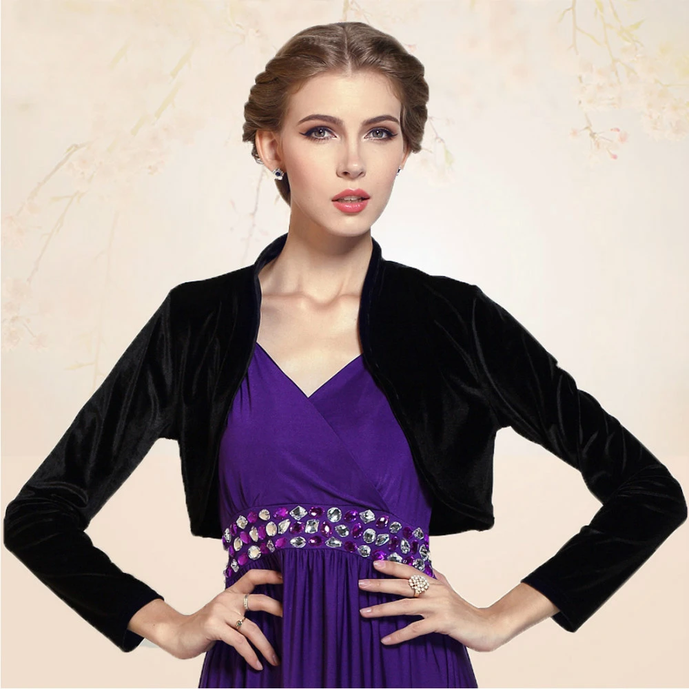 Long Purple Velvet Bolero - craibas.al.gov.br