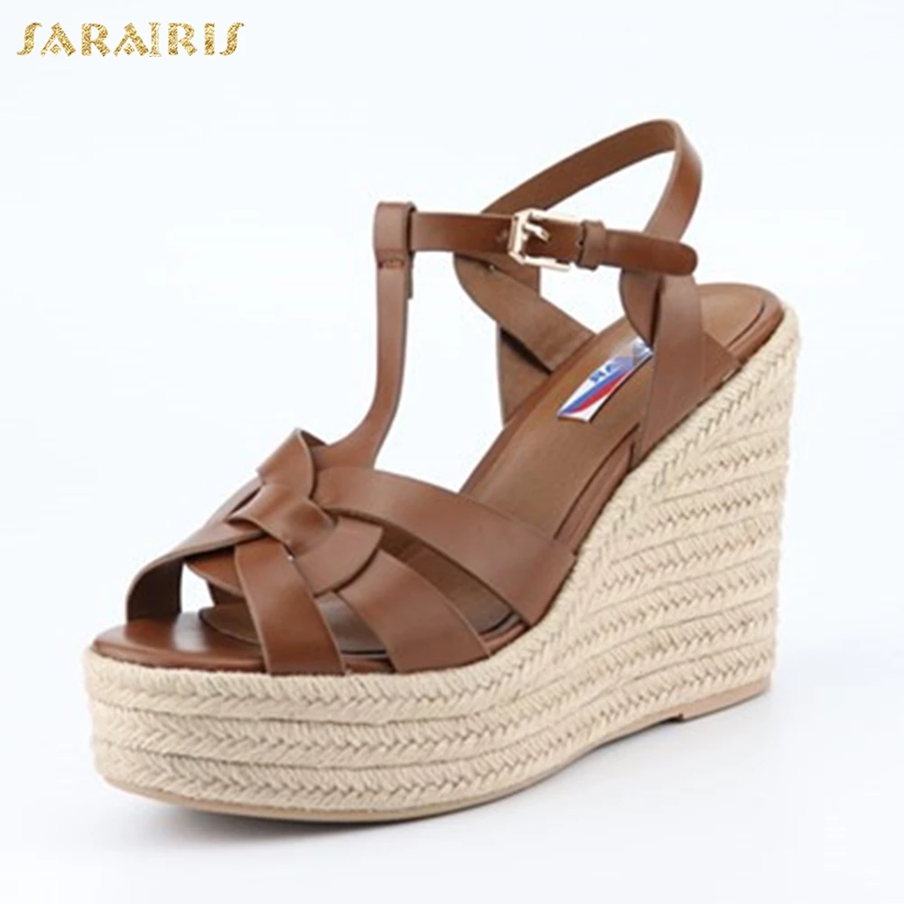 SARAIRIS luxury brand Leisure Summer Women's Shoes sandals T STRAP ...