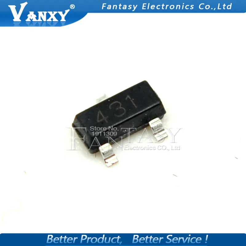 50PCS TL431 SOT TL431A SOT-23 431 SOT SMD new voltage regulator IC ...