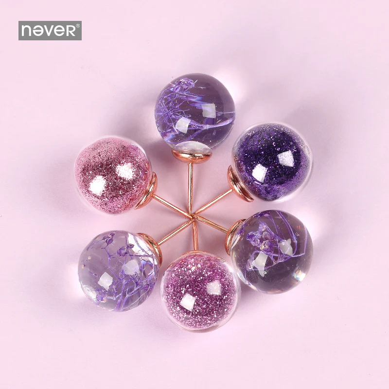 Never Mermaid Glass Thum Btacks Korean Push Pins for Cork Board ...