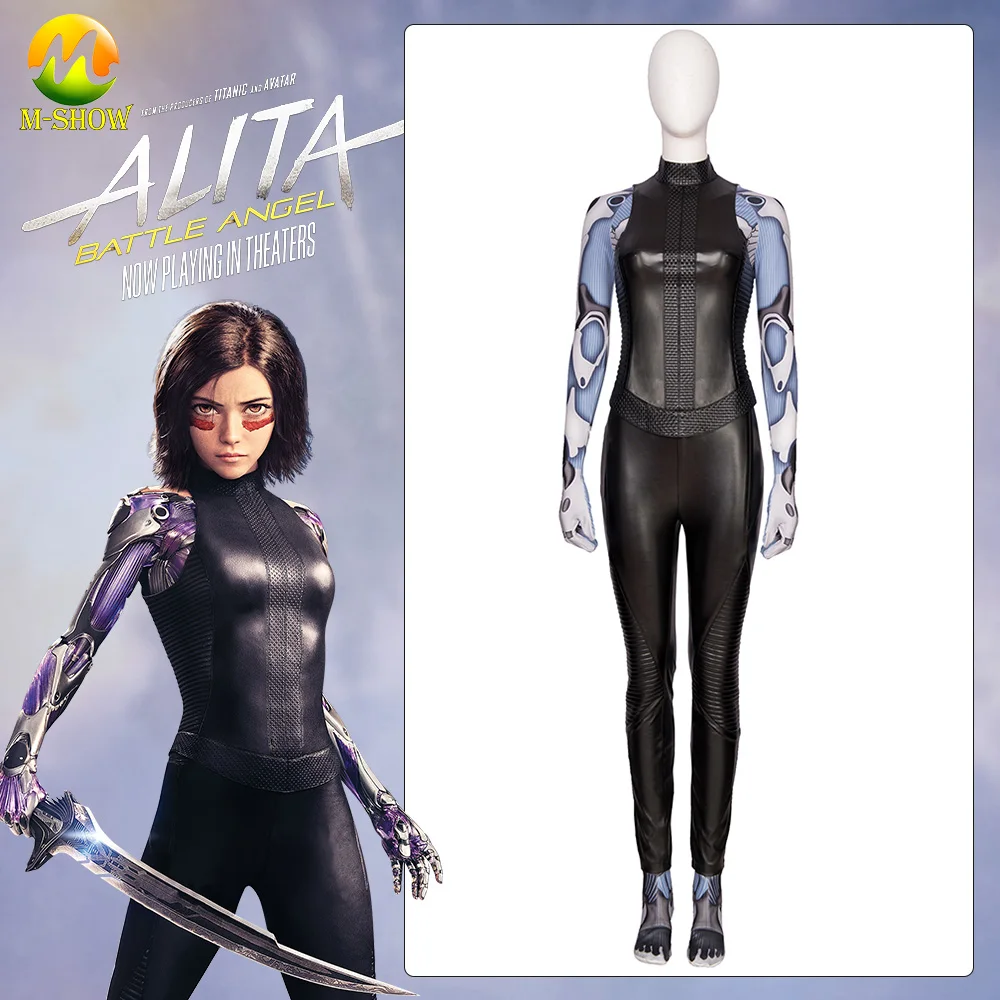 Alita Cosplay Costume Battle Angel Alita Jumpsuit Outfit Halloween Carnivalfor Adult Women