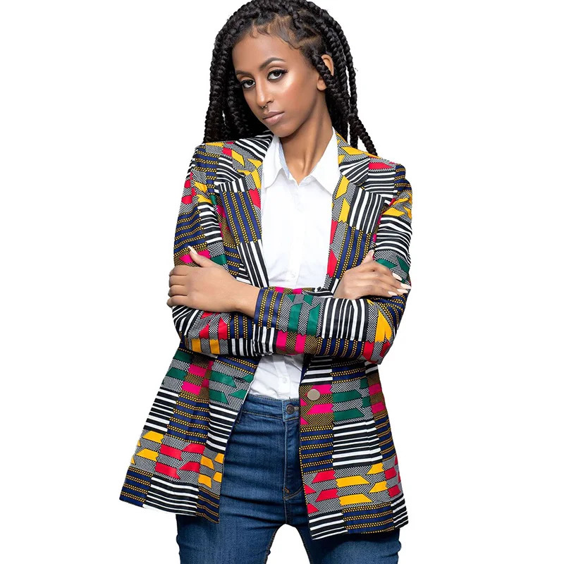 Womens Traditional African Print Slim Fit Blazer Jackets 2018 Fashion ...