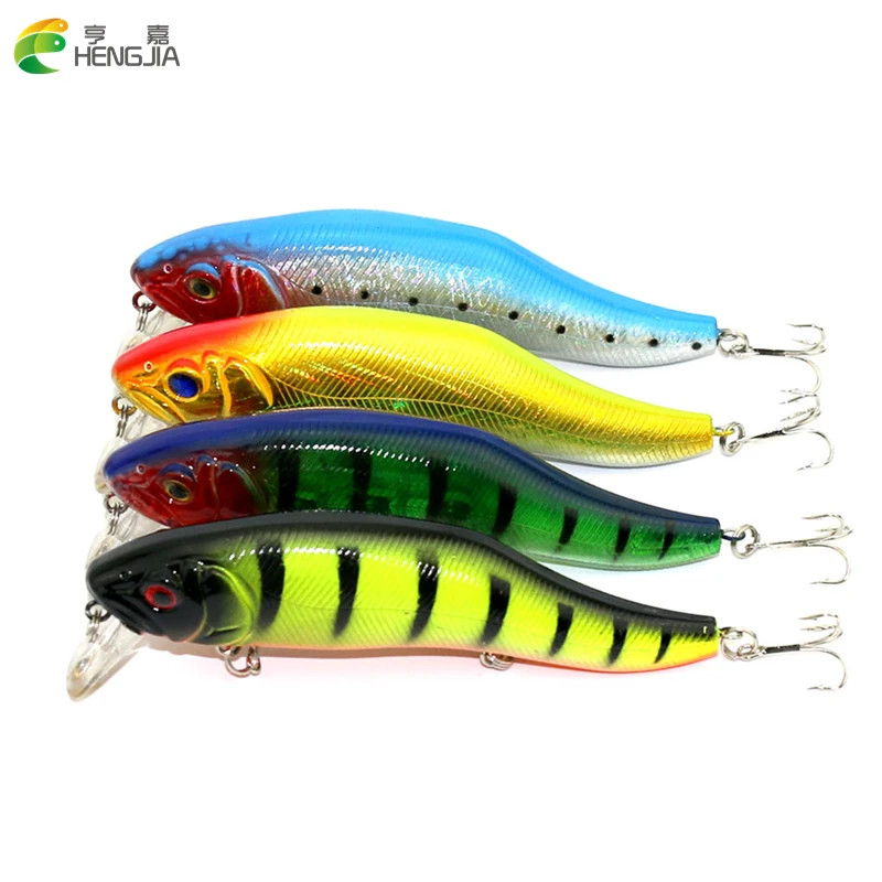 4pcs Hot style 3 hooks Fishing lure 12cm 24.5g Popular Minnow hard ...