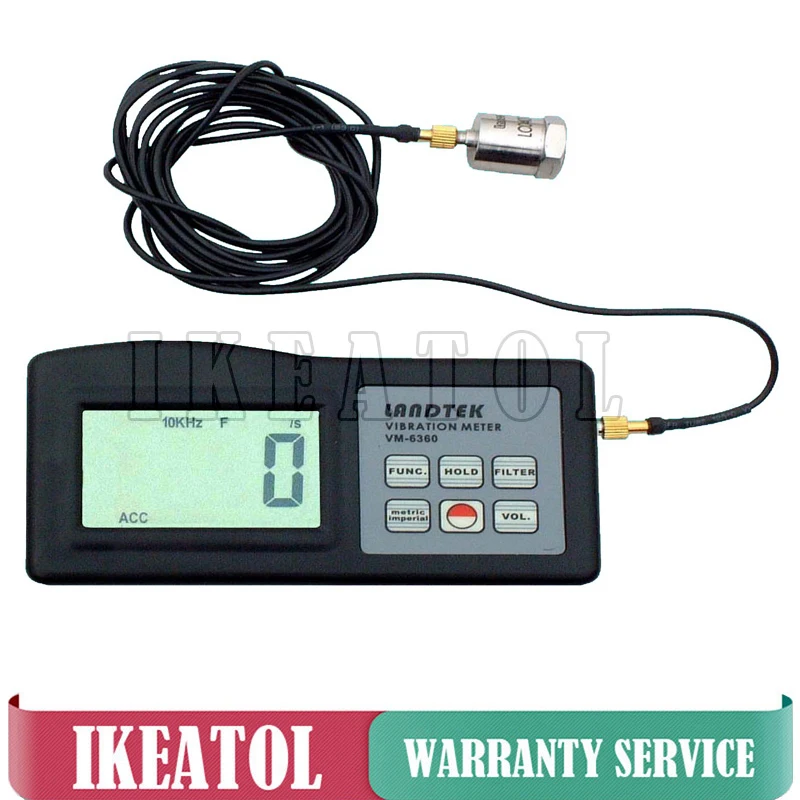 Digital VM 6360 Vibration Meter Vibrometer Gauge Tester 10Hz 10kHz ...