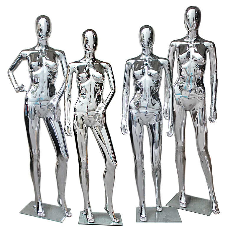 Fashionable-Full-Body-Fiberglass-Female-Mannequin-Silver-Model-Made-In ...