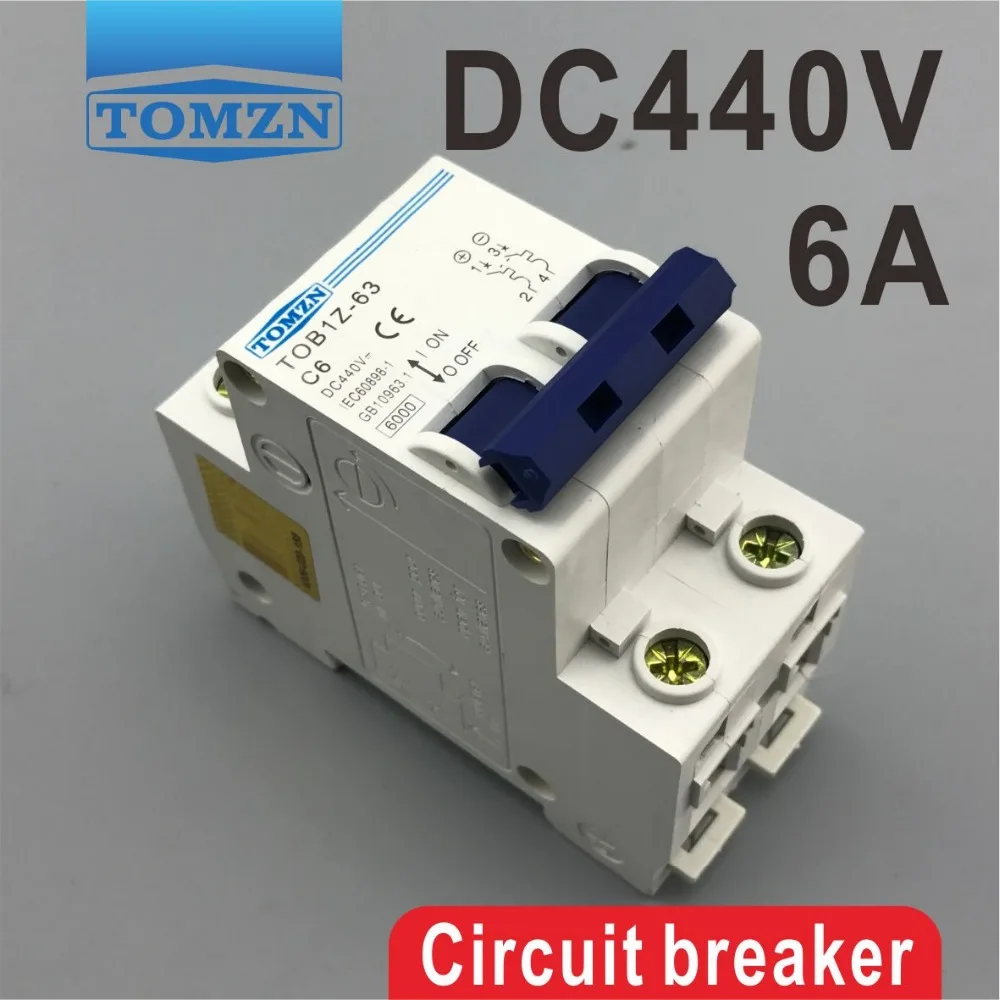 2p 6a Dc 440v Circuit Breaker Mcb C Curve - Circuit Breakers - AliExpress
