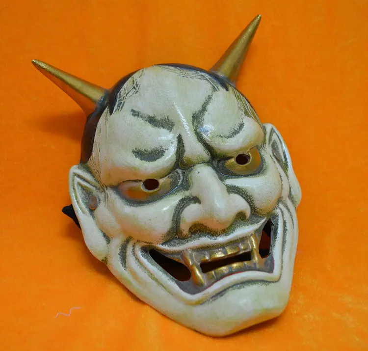 Resin Japanese Noh Mask Prajna Ghost--manbi Kabuki Scary Masks ...