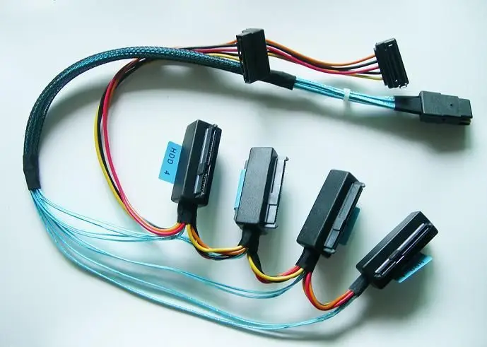 Mini Sas Data Cable Sff-8087 To 4 Sff-8482 36pin To 4 29pin + 2 Sata ...