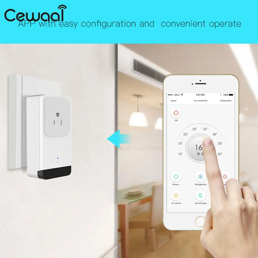 Infrared Remote Control Wifi Smart Power Socket Sm01 Ir Wifi Smart Plug