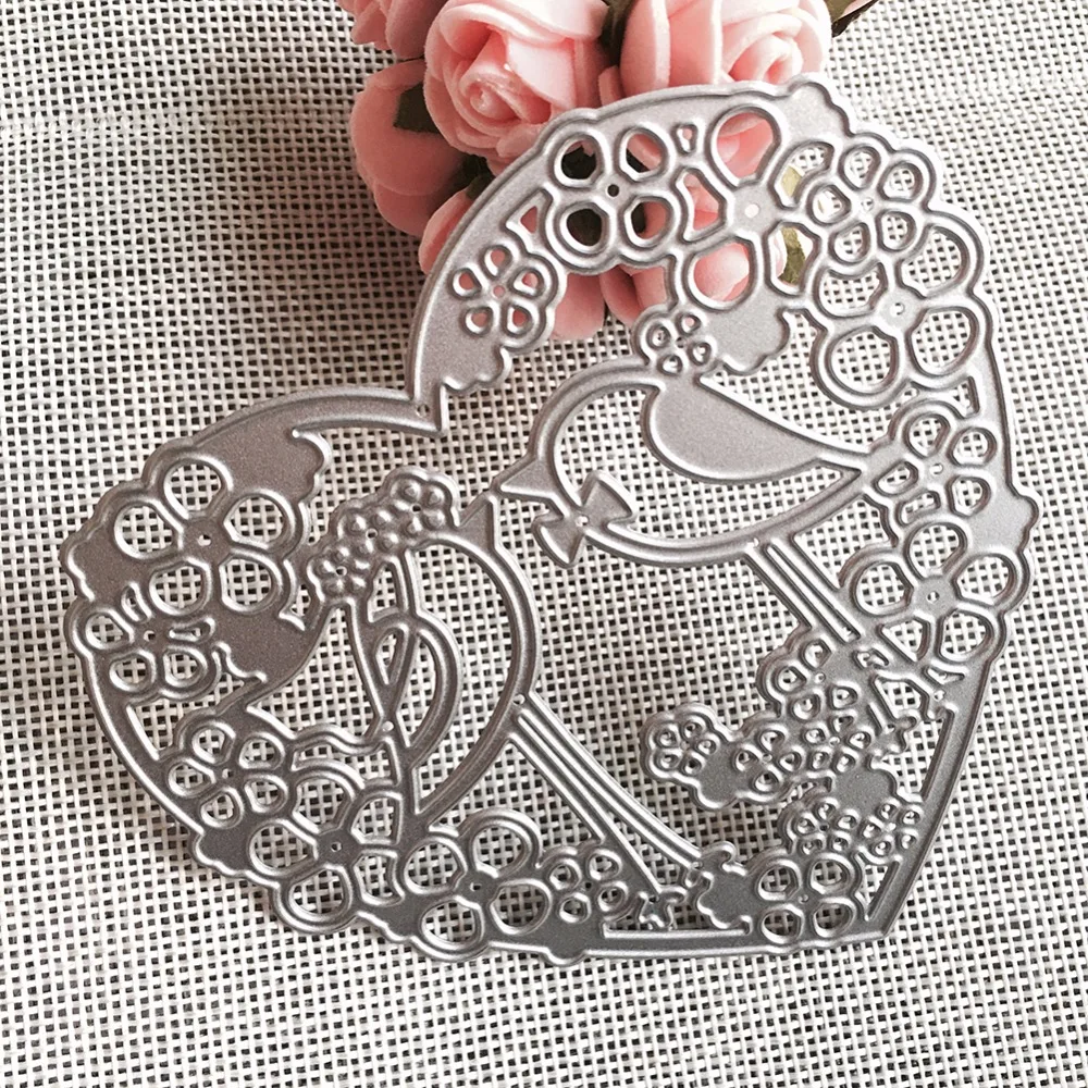 Metal Cutting Dies Scrapbooking New Arrival Cute Heart Shape Album