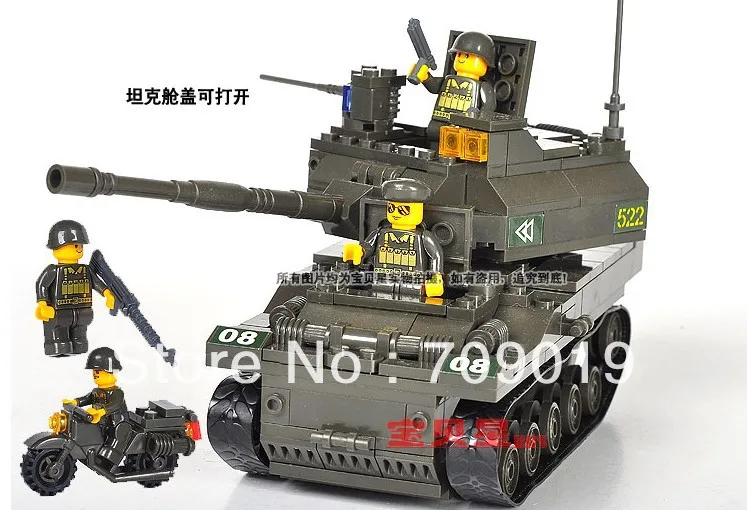 Enlighten Child 9800 K 9 tanks SLUBAN military brick,building block ...