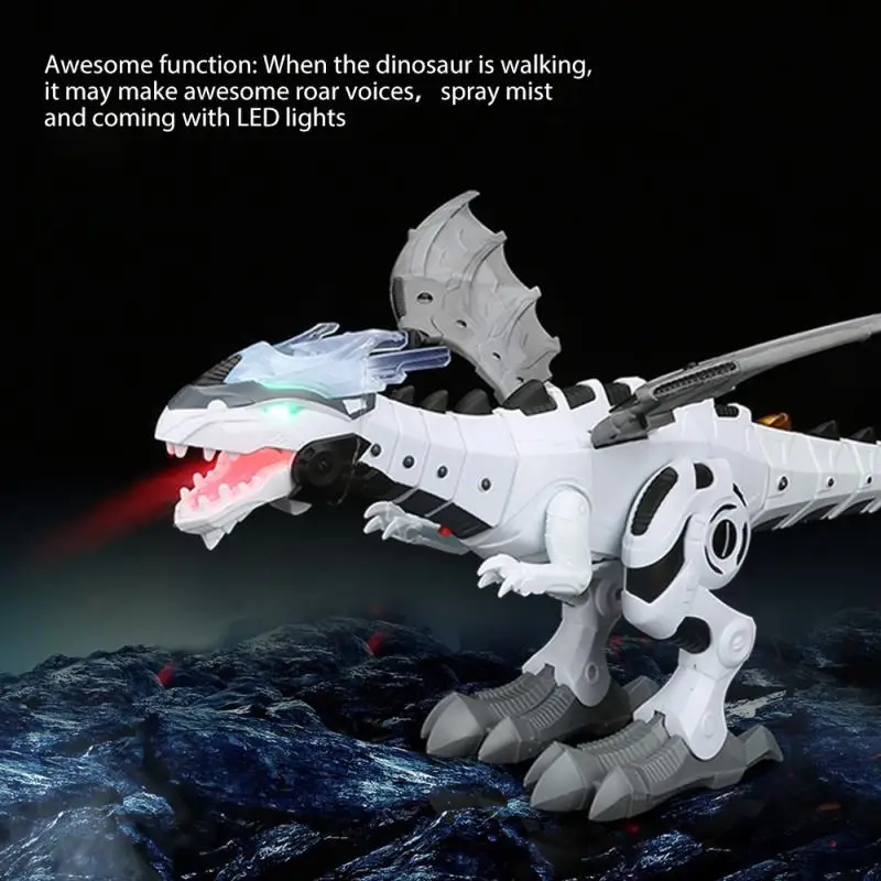 Electric Dinosaur Toy with Walking Spray Function Roar Sound Colorful ... Electric Dinosaur Toy with Walking Spray Function Roar Sound Colorful ...