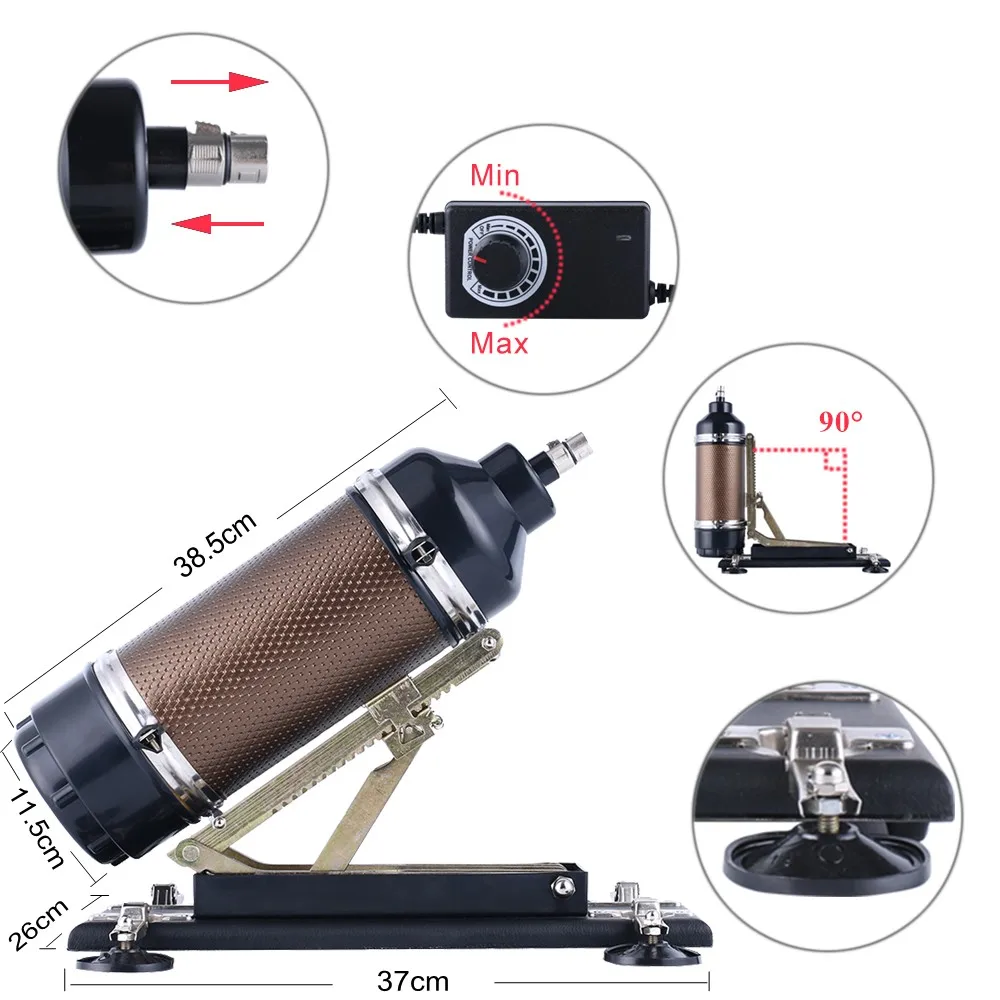 New Arrival Automatic Sex Machine with 10 kinds Dildos Attachments Love ...