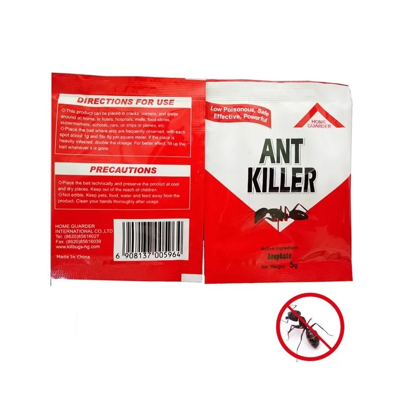 50pcs/lot Strong Clear Ant Bait Powder Yellow Black White Ants Drug ...