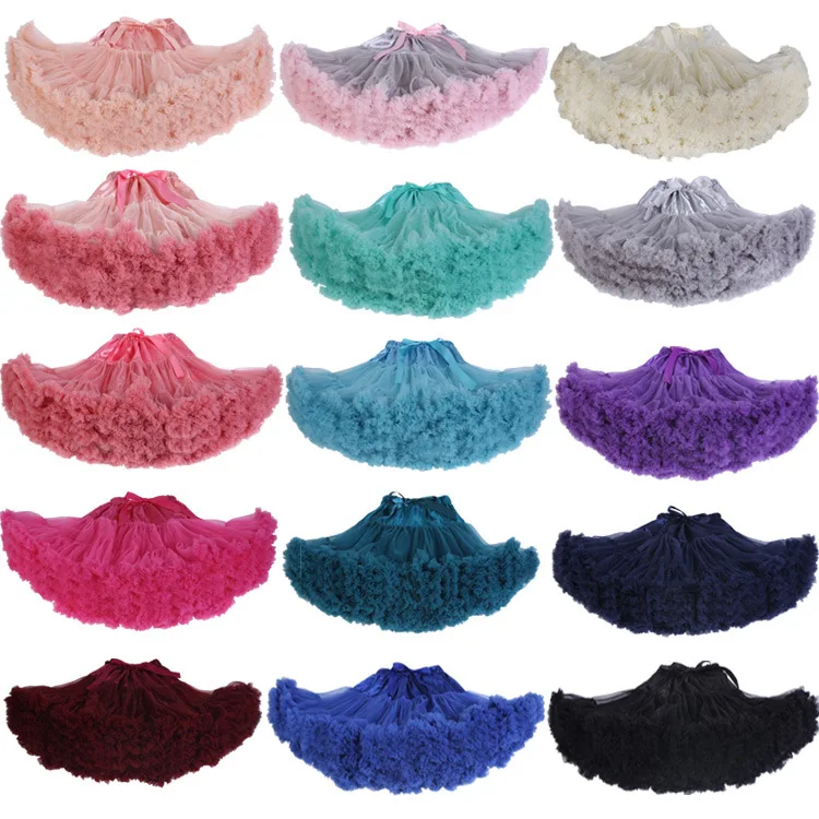 20 Colors Tulle Tutu Skirt Short Petticoat High Quality Puffy Tutus ...