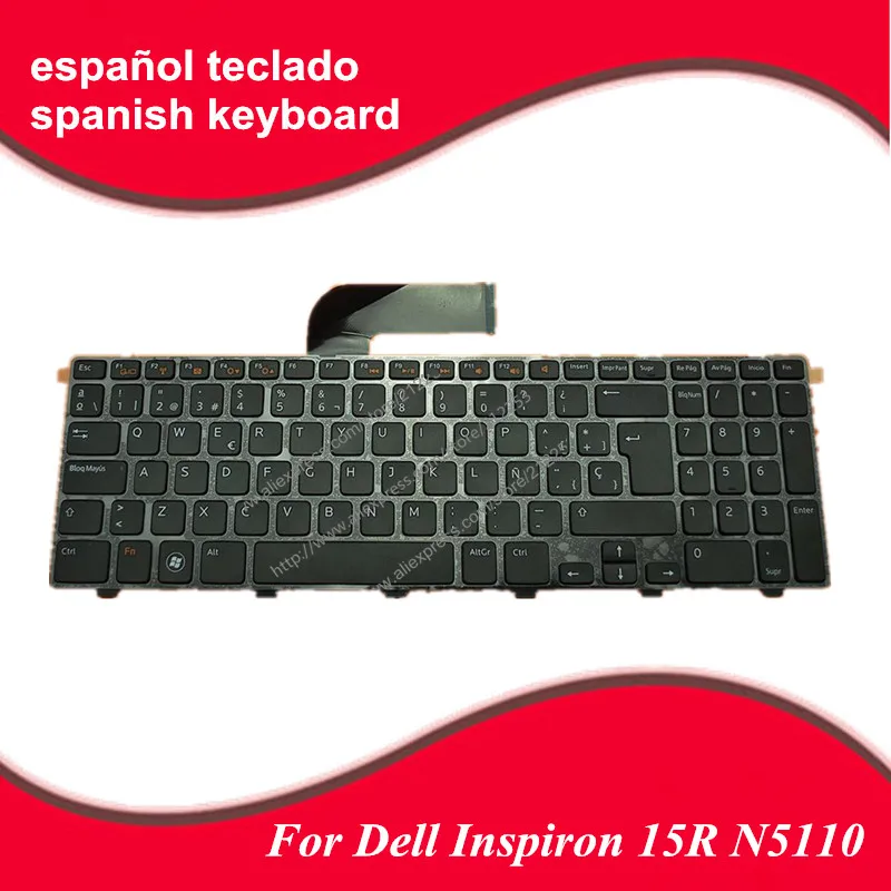 SP Teclado Spanish keyboard For Dell Inspiron 15R N5110 M5110 N 5110 ...