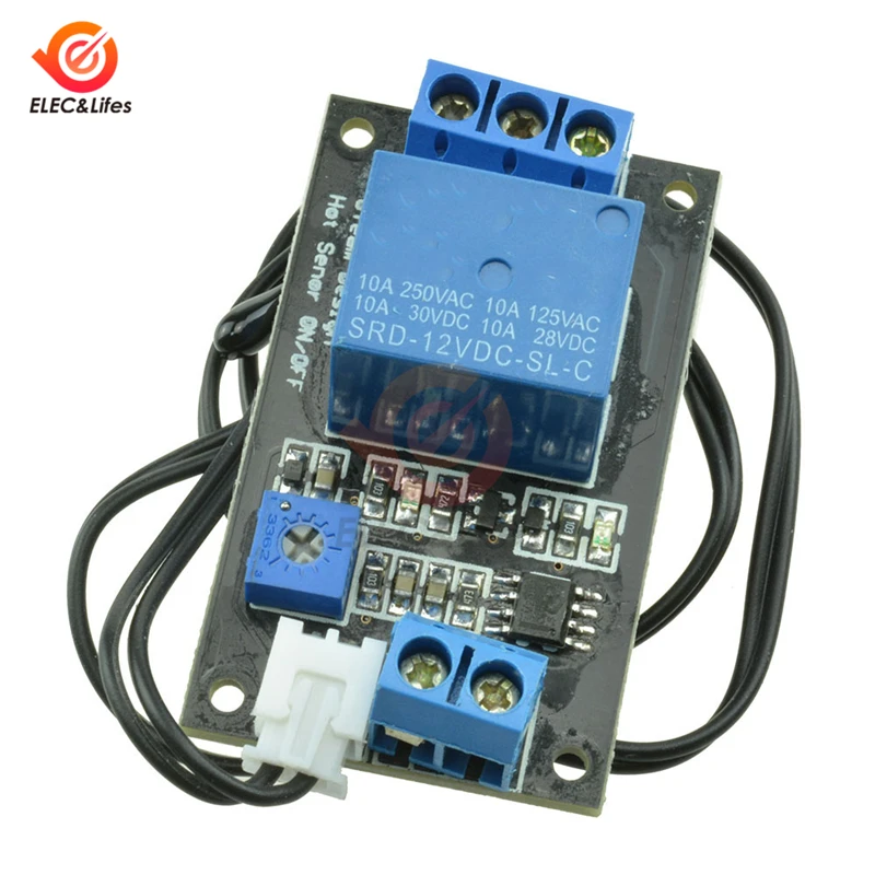 DC-12V-Thermistor-Relay-Module-Temperature-Controller-Adjustable ...