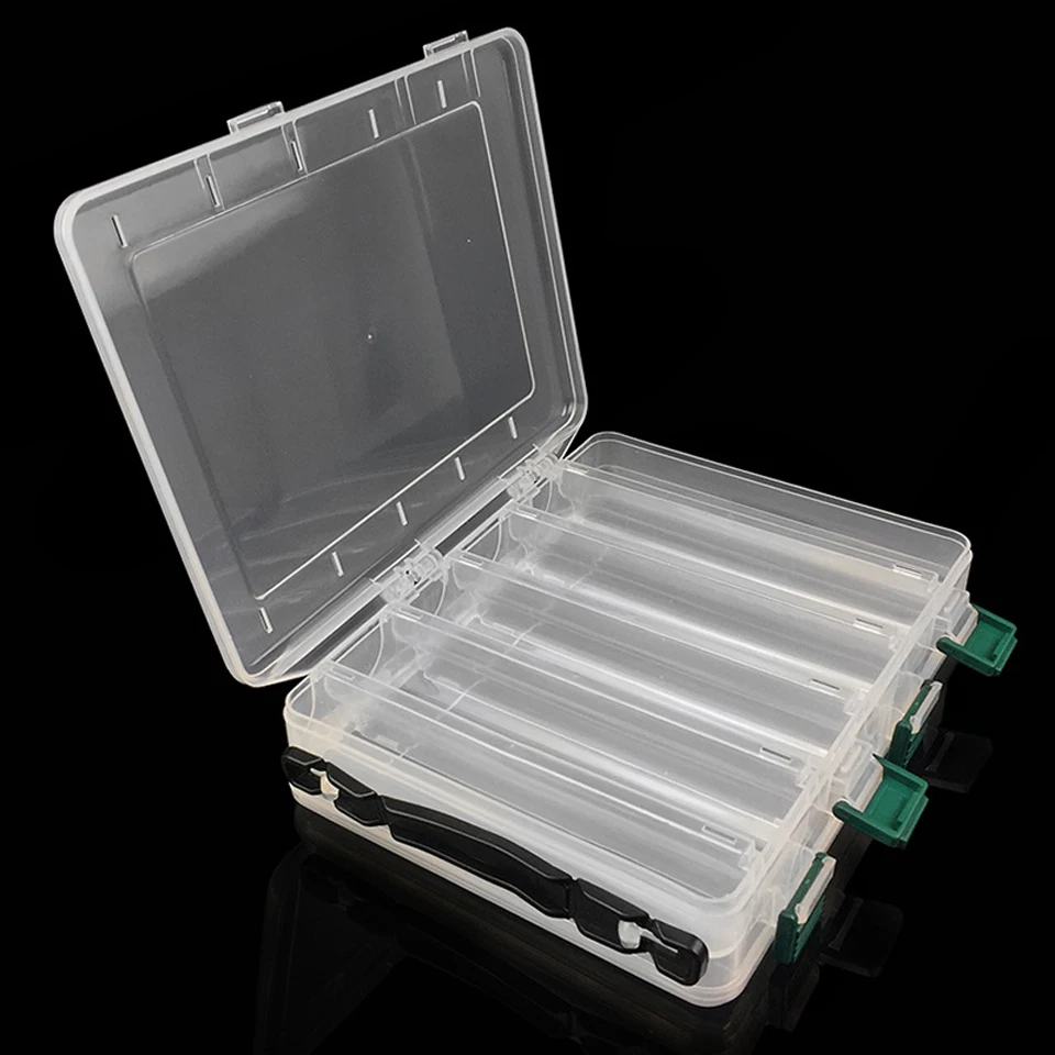 Plastic-Fishing-Lure-Box-20-5cm-17cm-5cm-Compartments-Double-Sided ...