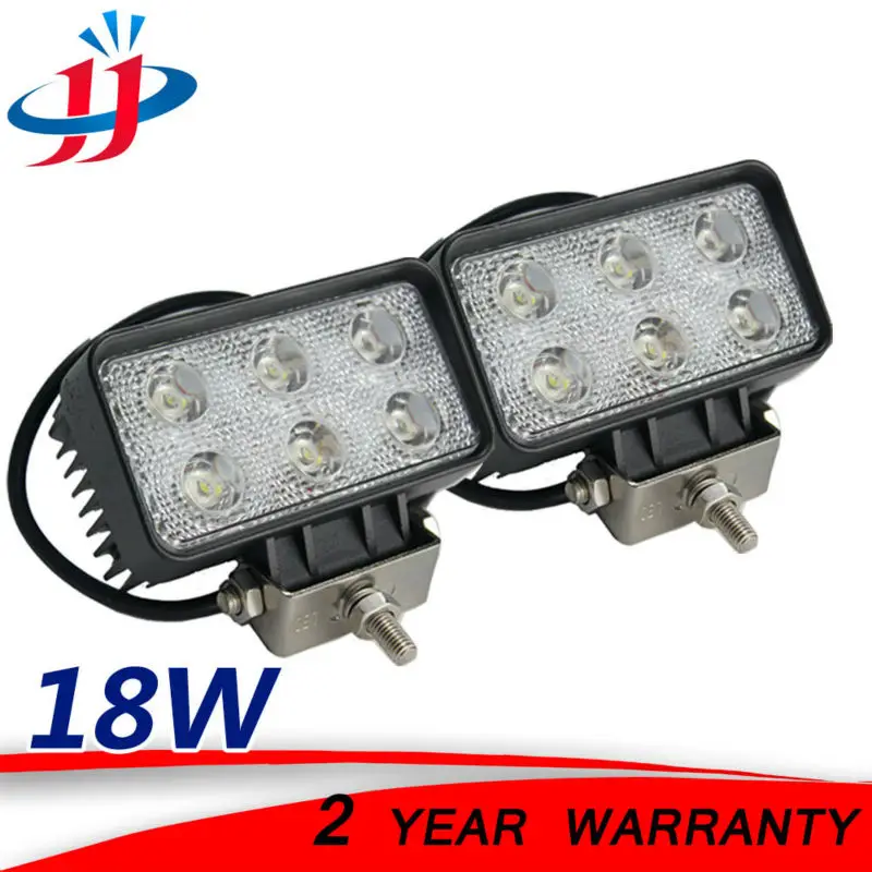 2x18W Rectangle fog LED Work Light Fog light Reverse Lamp Motorcycle ...