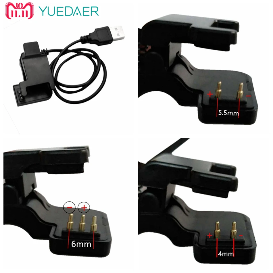 Smart Watch Charger Clip Universal Charging Dock Cable For Tw64 Tw68