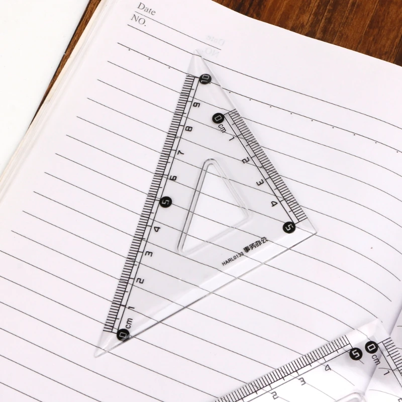Students Drawing School Supplies Set Square Triangle Ruler Protractor ...