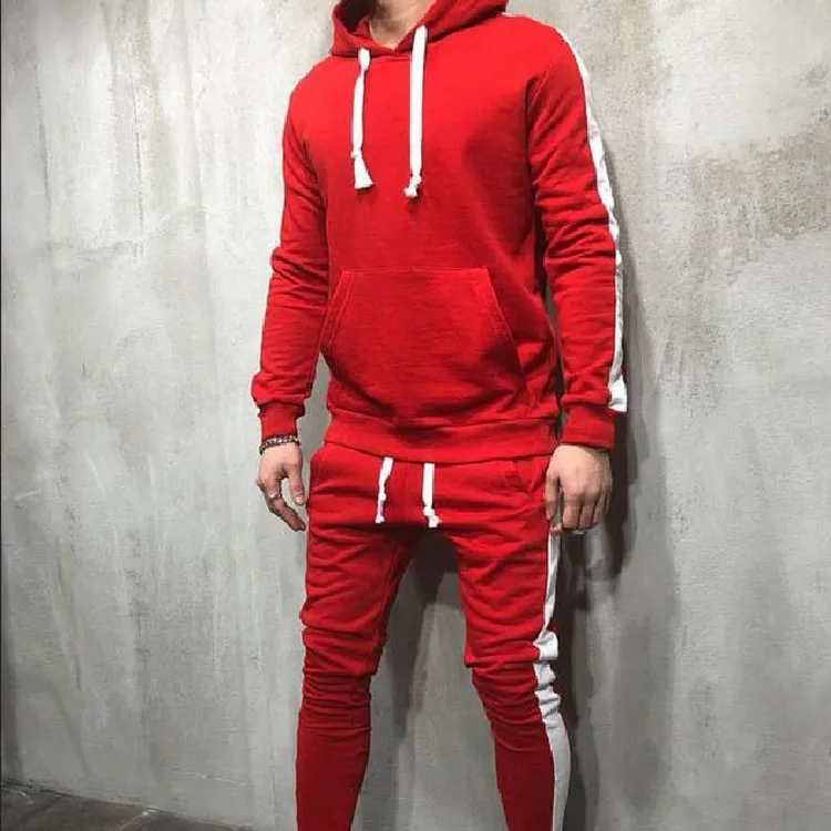 2019 Dos Homens Terno Dos Homens Dos Homens Quentes Com Capuz Treino ...