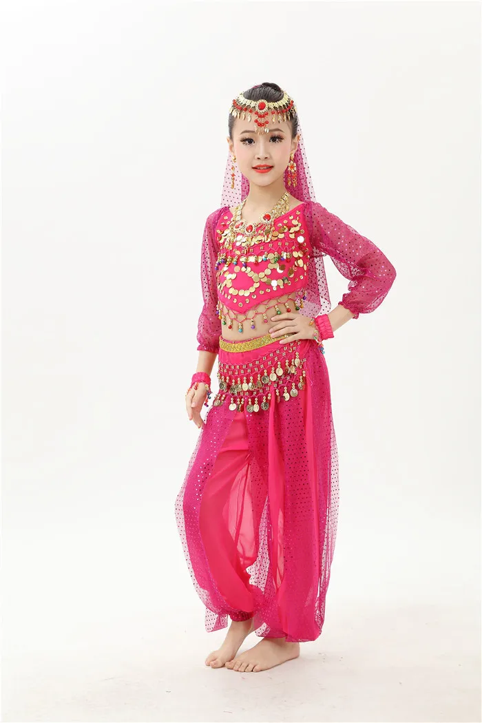 Girls Belly Dance Costumes Children Oriental Dance Clothing 2PCS Set ...
