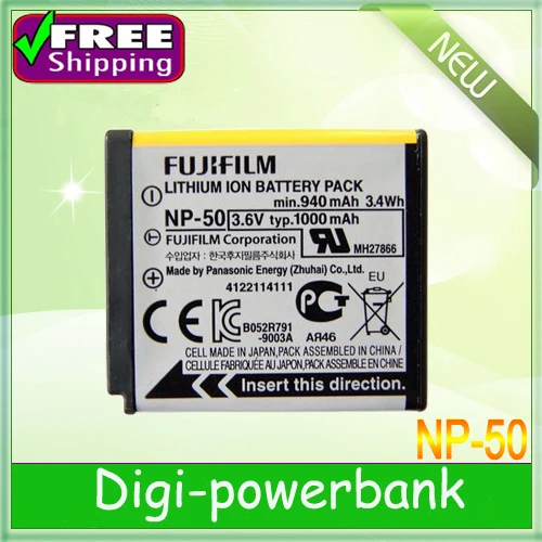 New NP 50, NP 50A Battery for FUJIFILM FinePix F100fd, F200EXR, F300EXR ...