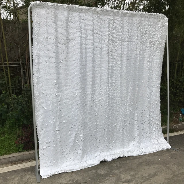 White Sequin Background