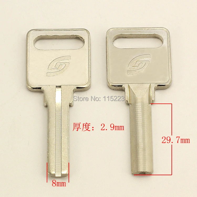 B227 House Home Door Empty Key blanks Locksmith Supplies Blank Keys 10 ...