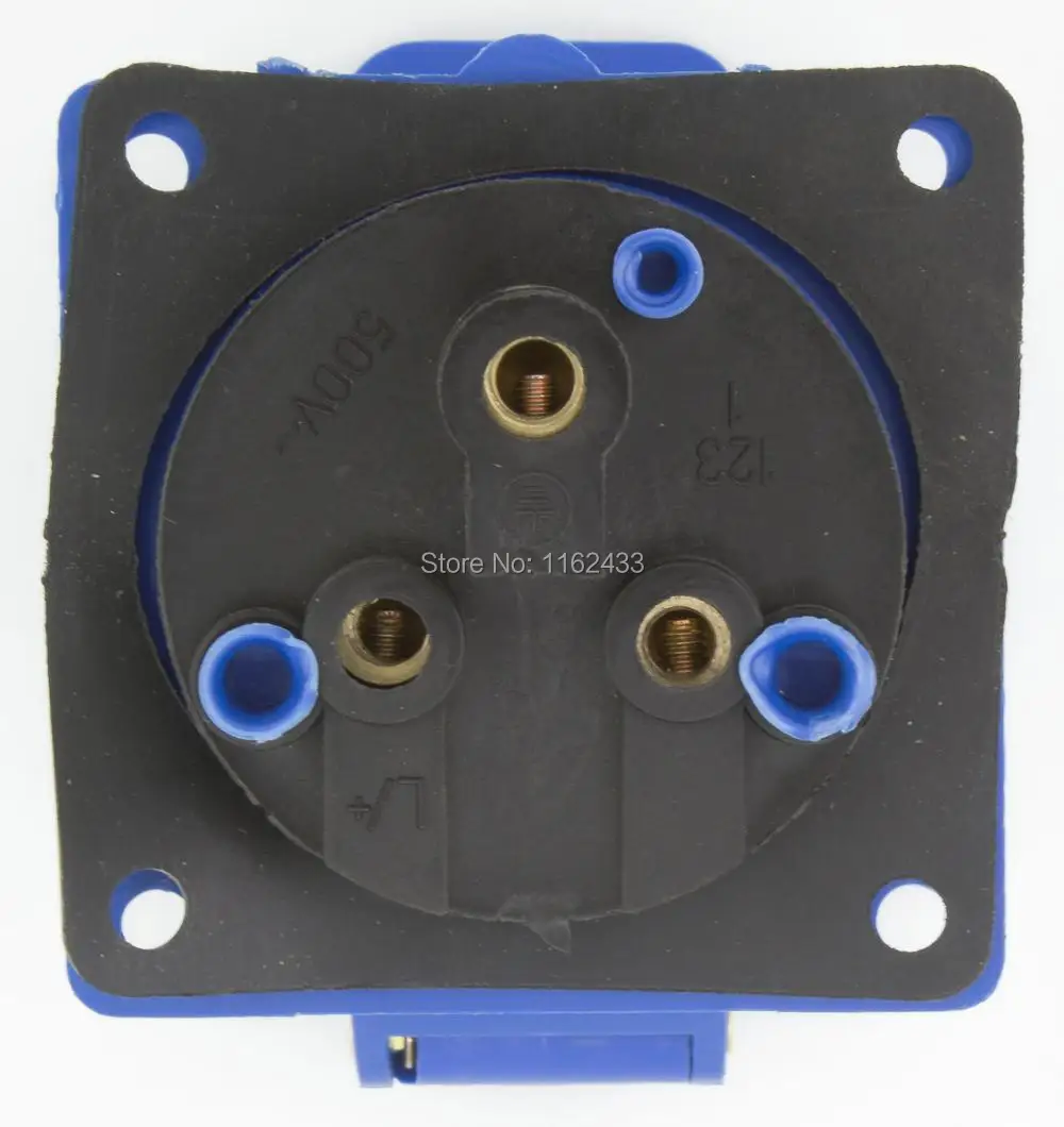 32A 2P E 3pin 220-240V IP44 323 single phase splashproof industrial ...