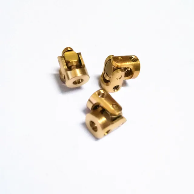 3mm-3mm Brass Universal Flexible Shaft Coupling Coupler Motor U Joint