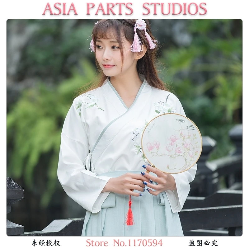 2017 Women' Sophisticated Loose Hanfu Top Quality Embroidery Blouse ...