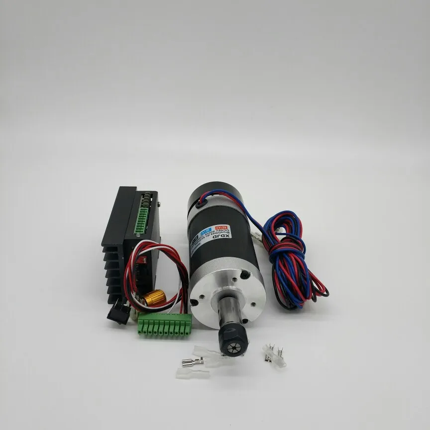 Er11 48v500w High Speed Air-cooled Brushless Spindle Motor Engraving ...