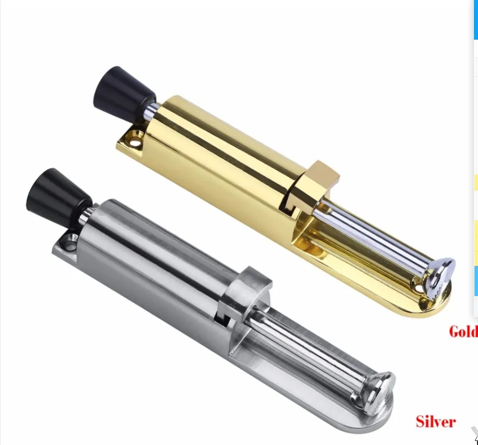 Heavy Duty Door Holder Zinc Alloy Soft Rubber Foot Spring Loaded Easily ...