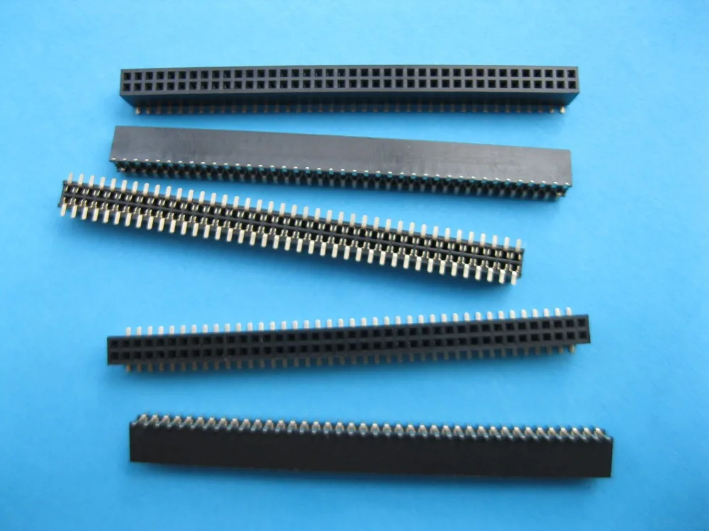 30-Pcs-Gold-Plated-SMT-SMD-1-27mm-2x40-80pin-Breakable-Female-Pin ...