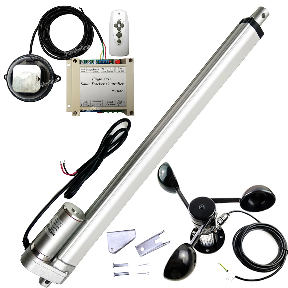 Single-Axis-Solar-Tracking-Tracker-16-400mm-Stroke-Linear-Actuator-12V ...