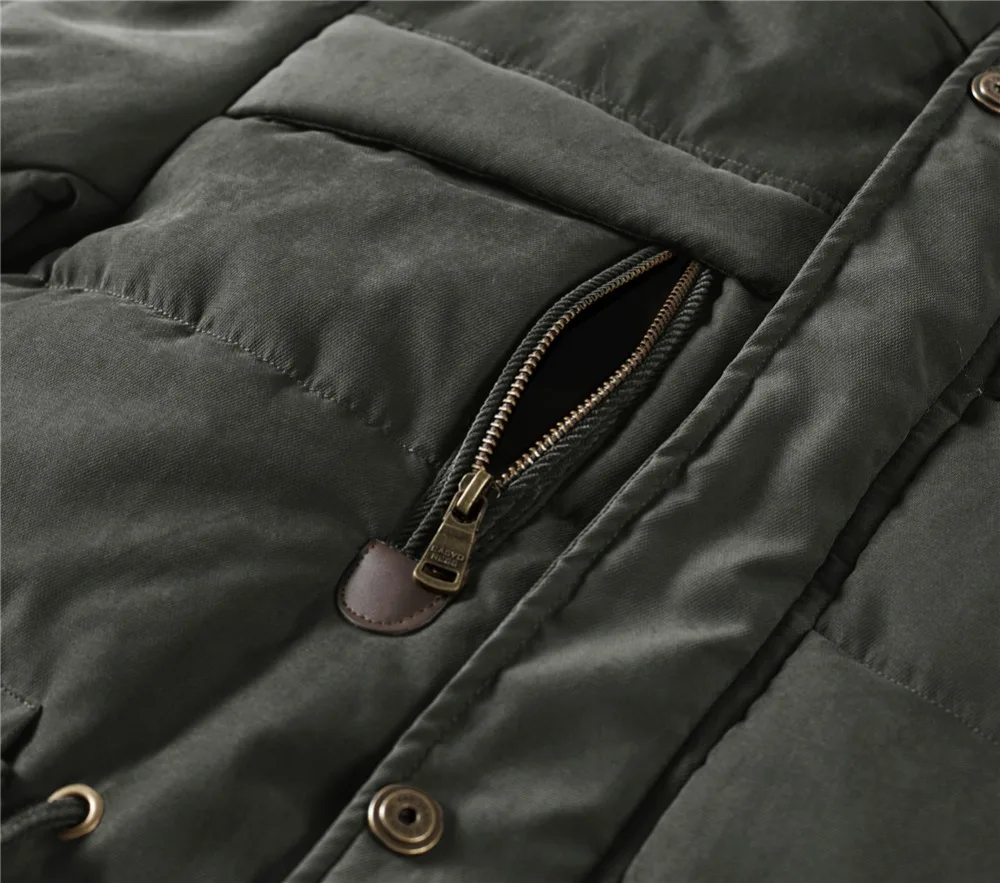 Large size 9XL Jacket Winter Jacket Thick Warm Parka Fleece Fur Hooded ...