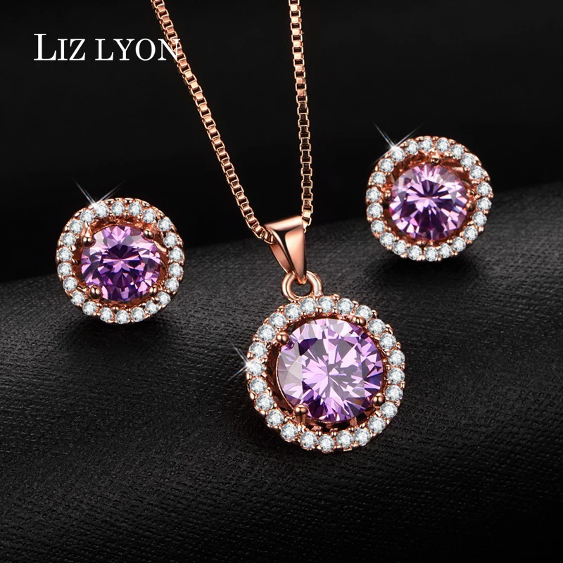 Elegant Woman Gift Classic Wedding Party Jewelry Colorful Zircon ...