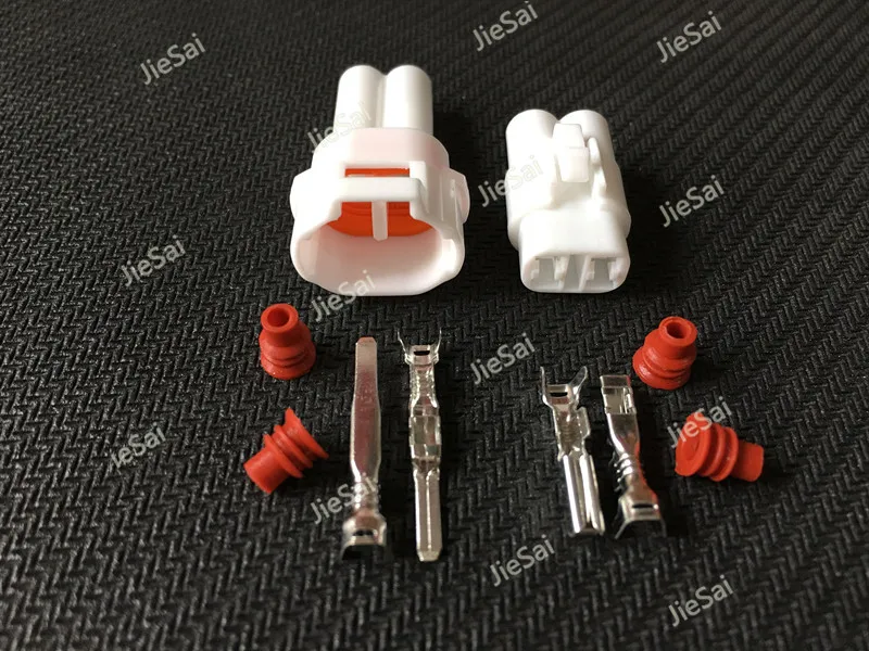 2 Pin Female Male Way Waterproof Electrical Wire Connector Plug Auto ...