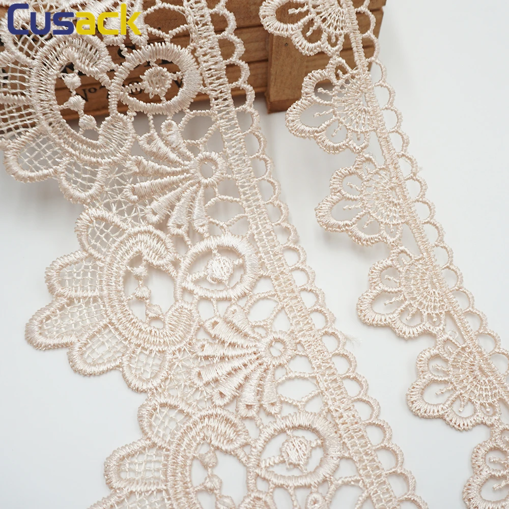 2 yards Lace Ribbon Trim Applique for Costumes Dresses Trimmings Edge ...