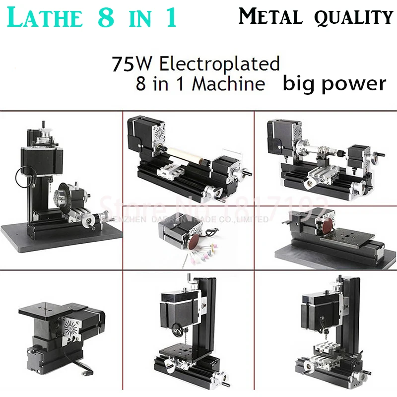 diy 8 in 1 Mini Lathe,Milling,Drilling ,Wood Turning ,Jag Saw and ...