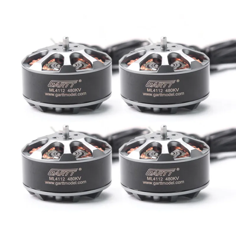 Gartt ml 4112 480kv motor sem escova, 4 unidades, para quadcopter rc ...