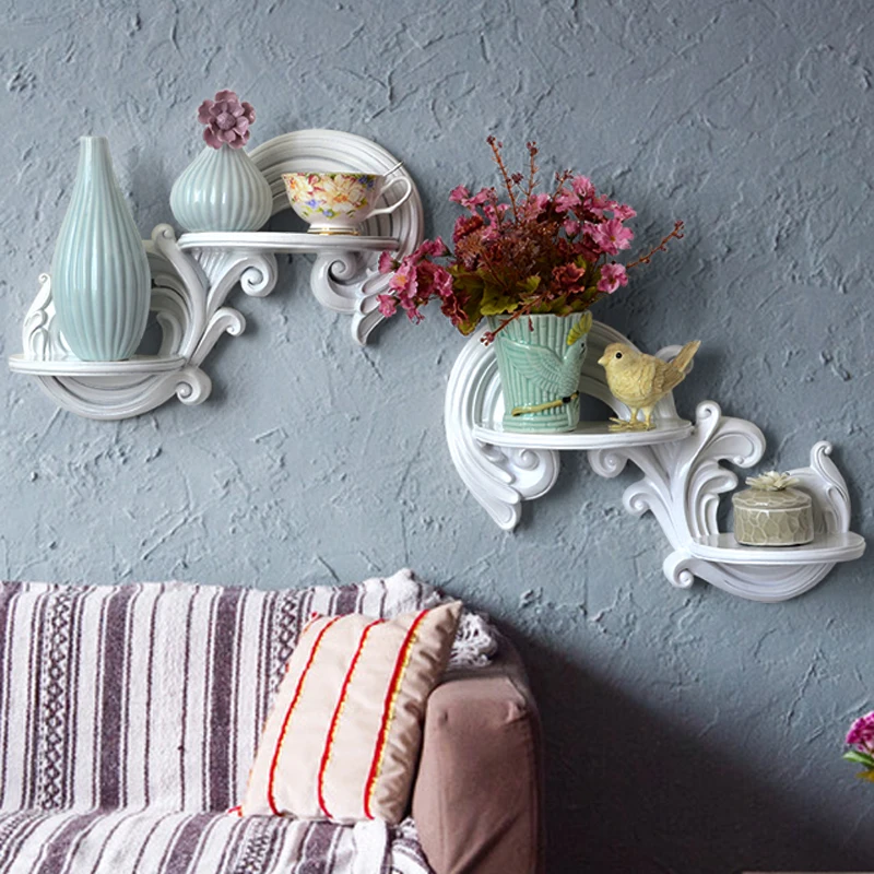 Shelf rack plate decorative frame mural decoration of European style ...