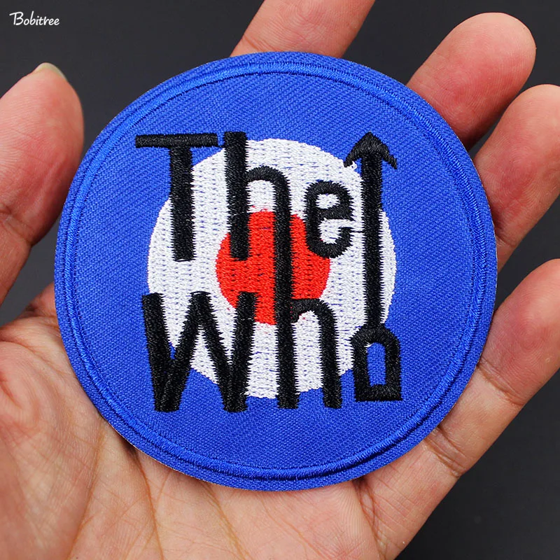 Blue Badge Size 7 7 7 7 Cm The Who Band Patches Iron On For Clothes blue-badge-size-7-7-7-7-cm-the-who-band-patches-iron-on-for-clothes