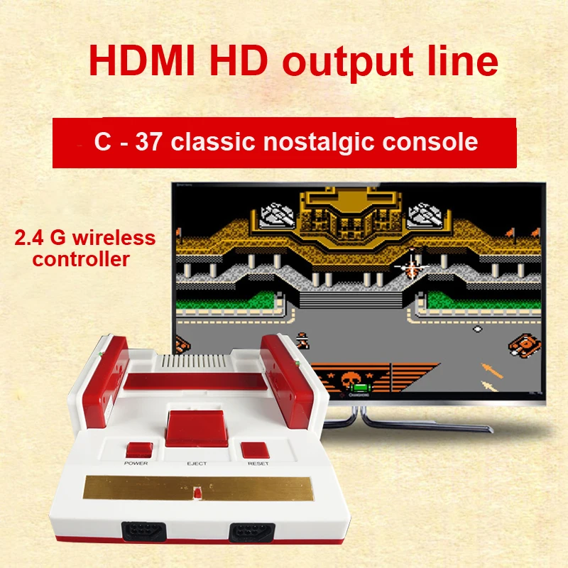 HAMY C 37 8 bit FAMI/DANDY CLASSIC EDITION TV Game console with two ...